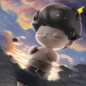 MEGA JUST DIMOO 1000% A Thunder Shower - POP MART (Thailand)