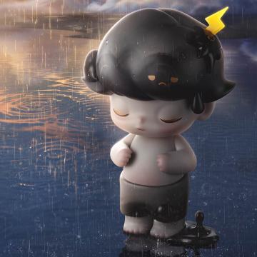 MEGA JUST DIMOO 1000% A Thunder Shower - POP MART (Thailand)