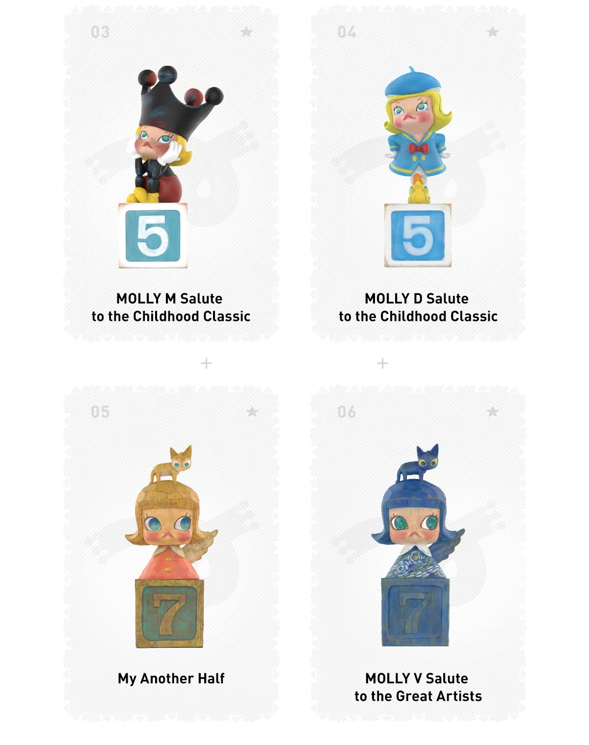 MOLLY Anniversary Statues Classical Retro 2 Series Figures - POP MART ...