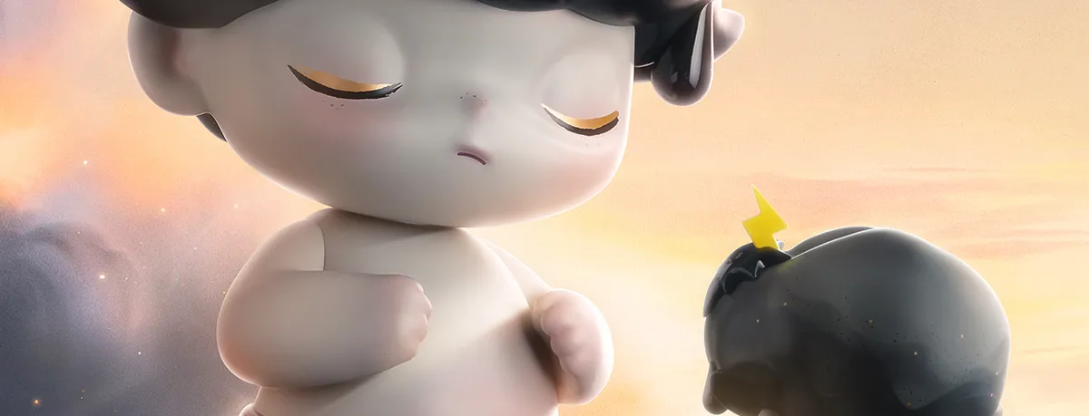 MEGA JUST DIMOO 1000% A Thunder Shower - POP MART (Thailand)