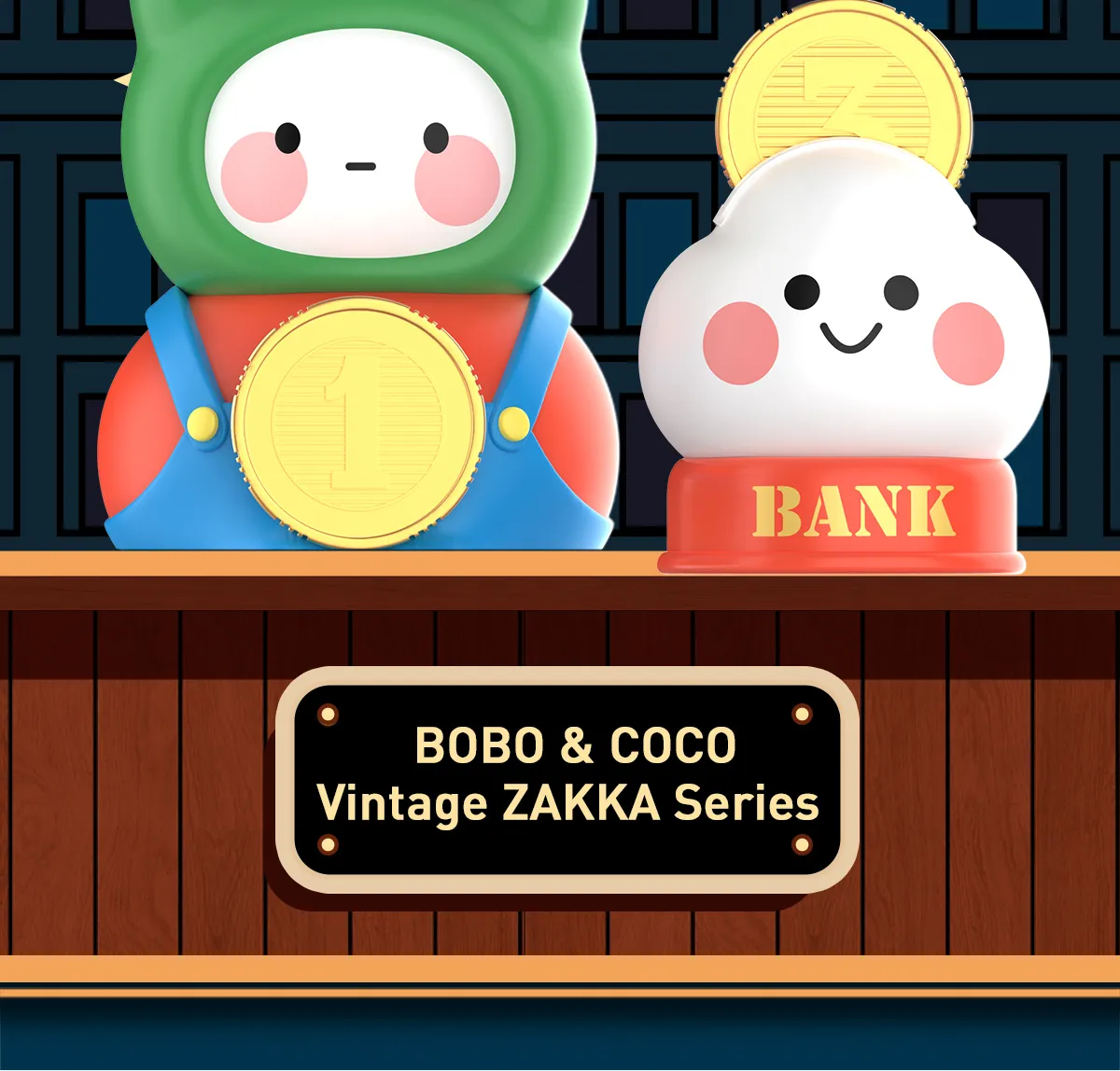 BOBO & COCO Vintage ZAKKA Series - POP MART (Thailand)