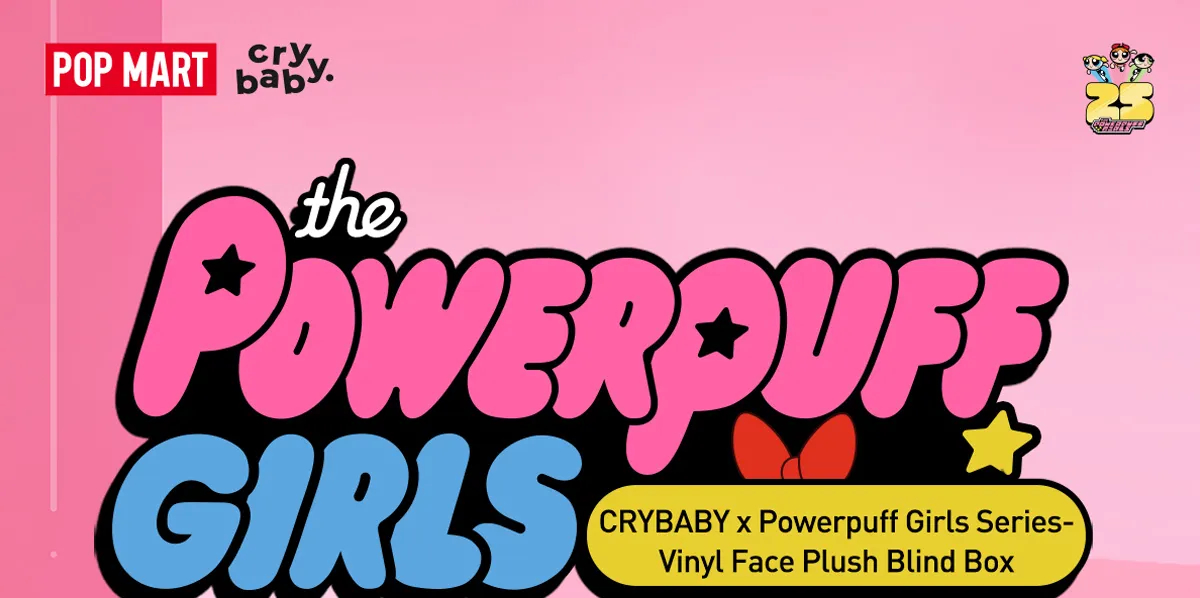 POP NOW:CRYBABY × Powerpuff Girls Series-Vinyl Face Plush Blind Box ...