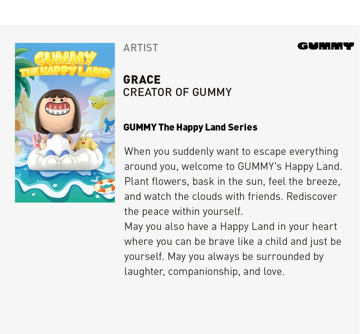 GUMMY The Happy Land Series - POP MART (Thailand)