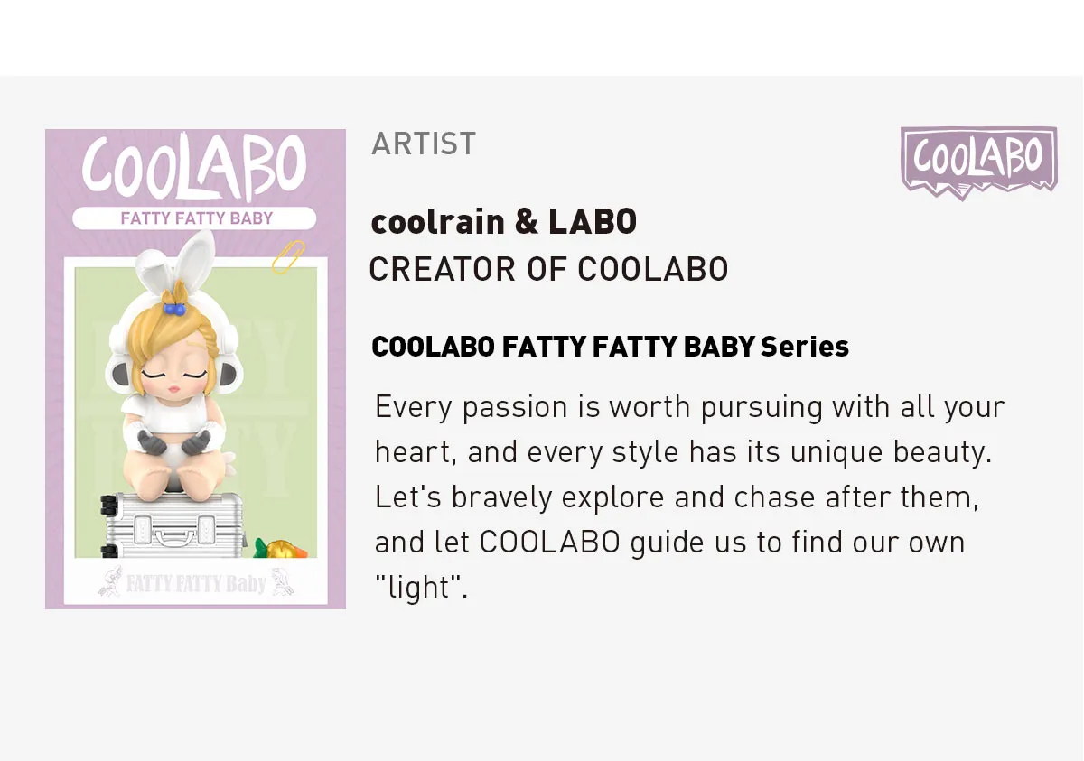 COOLABO FATTY FATTY BABY Series - POP MART (Thailand)
