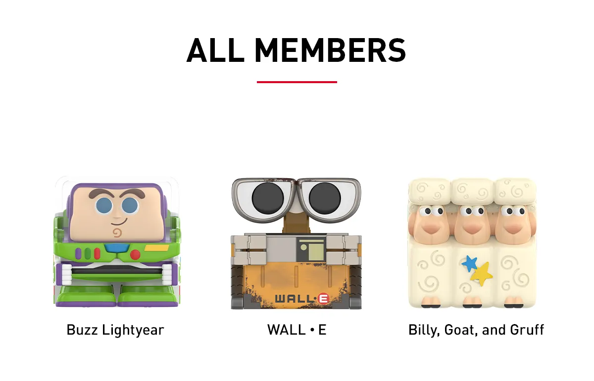 Disney/Pixar POP CUBE-1 Series Figures - POP MART (Thailand)
