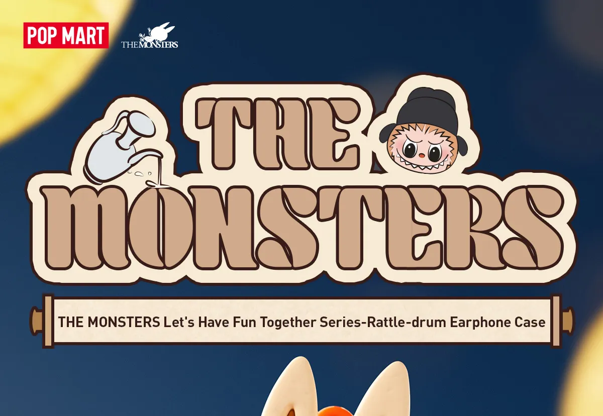 THE MONSTERS Let's Have Fun Together Series-Rattle-drum Earphone Case ...
