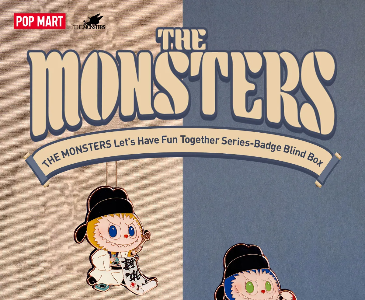 THE MONSTERS Let's Have Fun Together Series-Badge Blind Box - POP MART ...