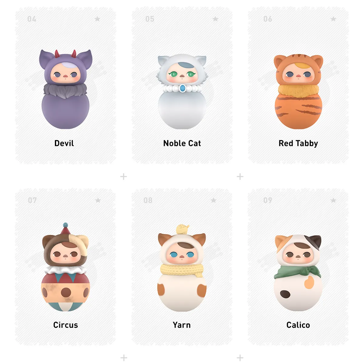 PUCKY Roly-Poly Kitty Series Figures - POP MART (Thailand)