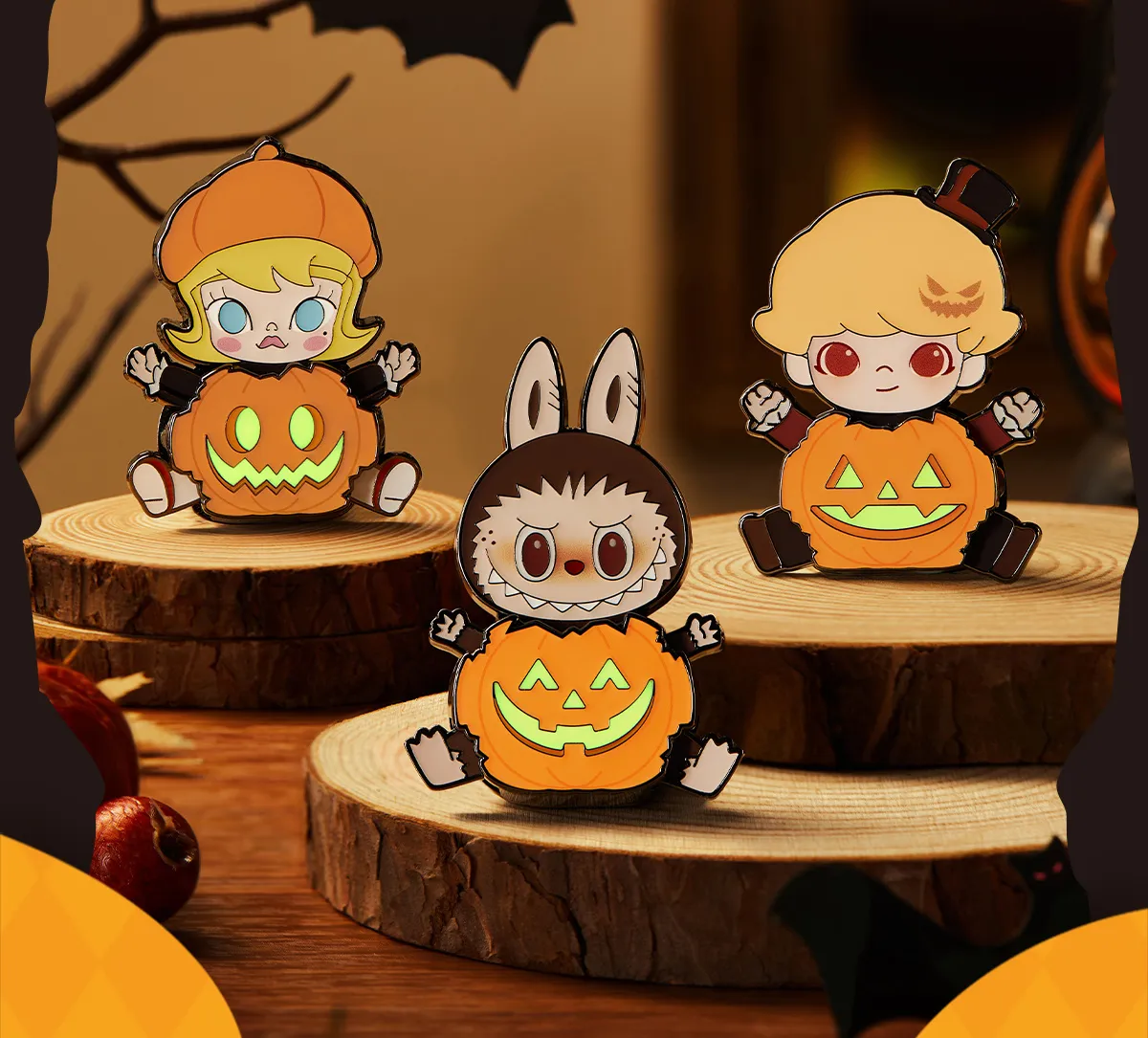 Happy Halloween Party Series- DIMOO Pumpkin Fridge Magnet Badge - POP ...