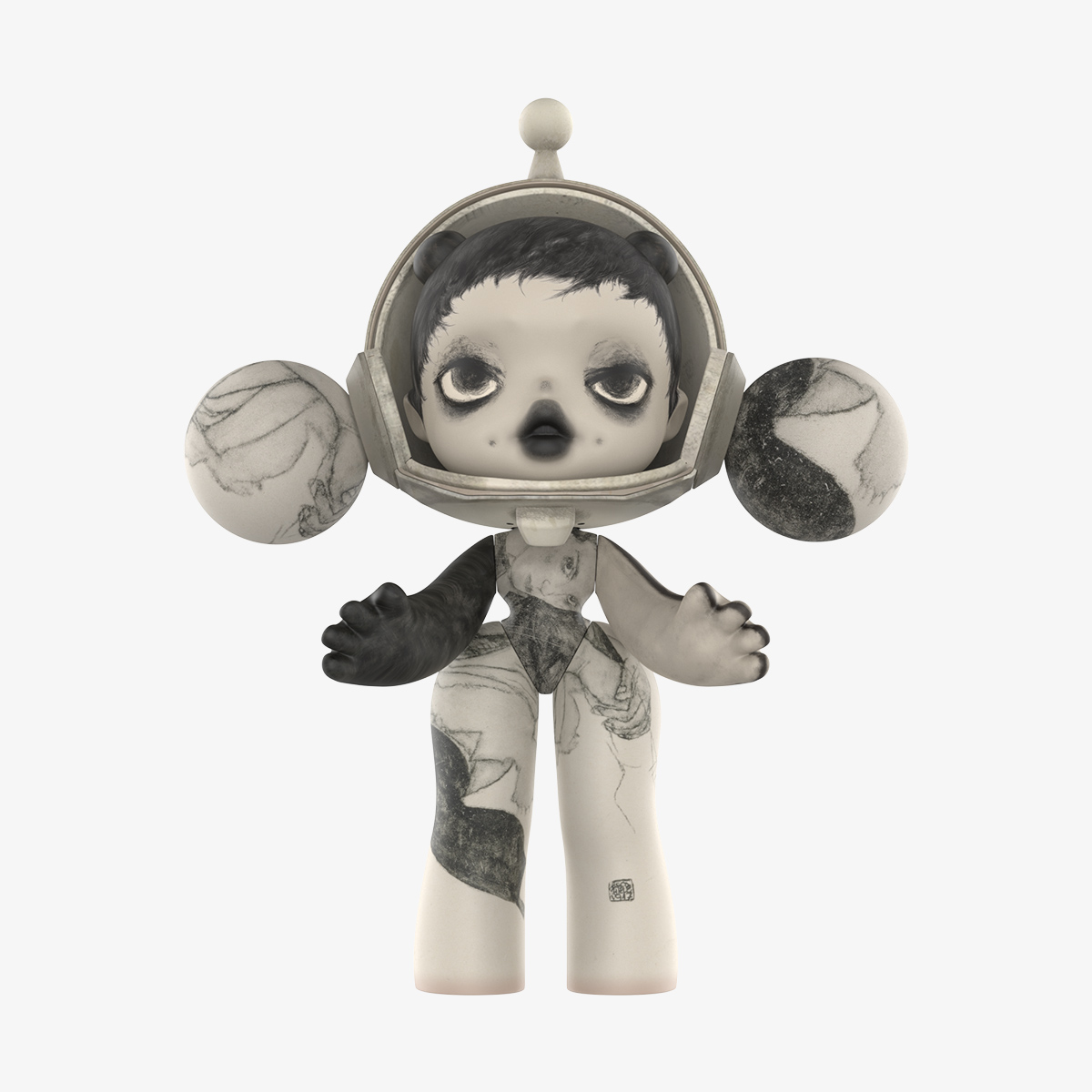 MEGA SKULLPANDA 1000% Egon Schiele - POP MART (Thailand)