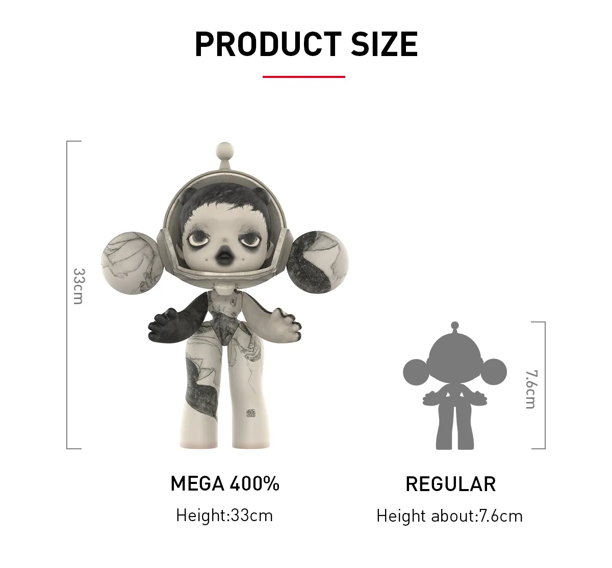 MEGA SKULLPANDA 400% Egon Schiele - POP MART (United Kingdom)