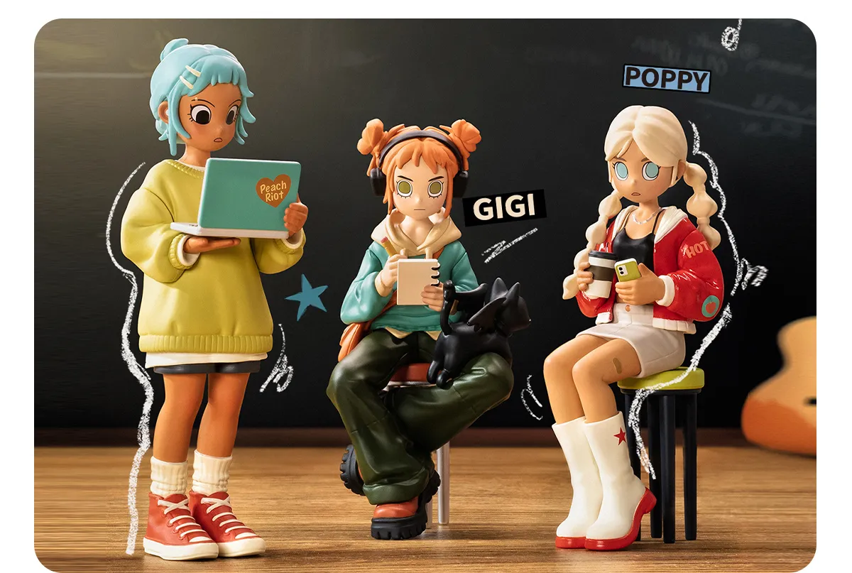 POP NOW:Peach Riot Rise Up Series Figures - POP MART (Thailand)