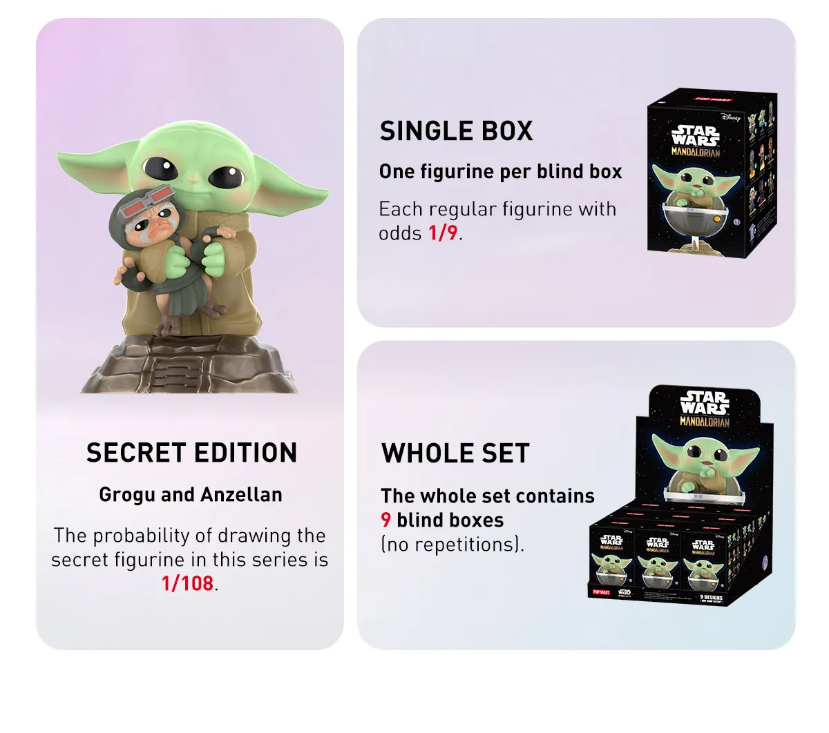 Star Wars Mandalorian Series Figures - POP MART (United Kingdom)