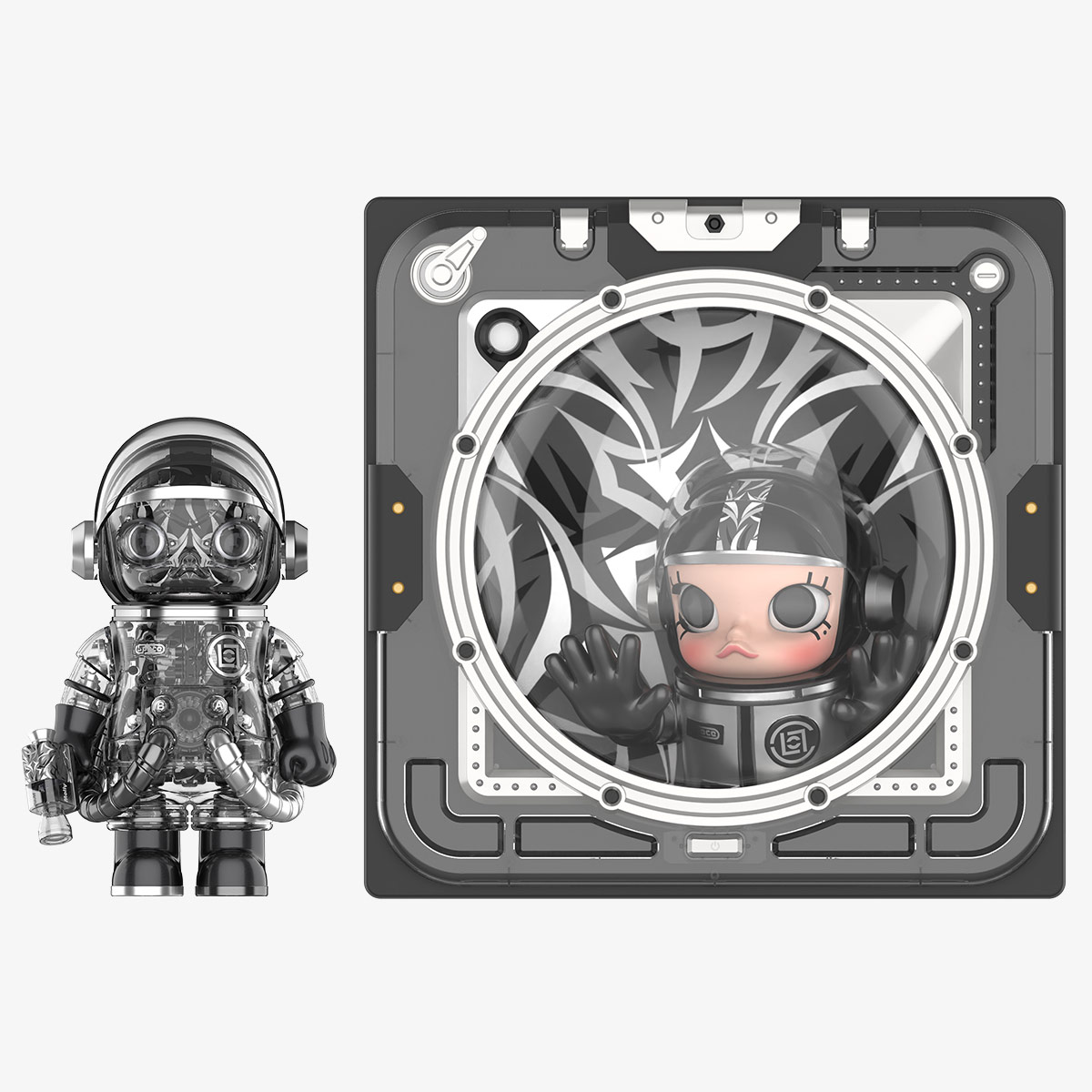 MEGA SPACE MOLLY 400% CLOT-Black Alienegra - POP MART (Thailand)