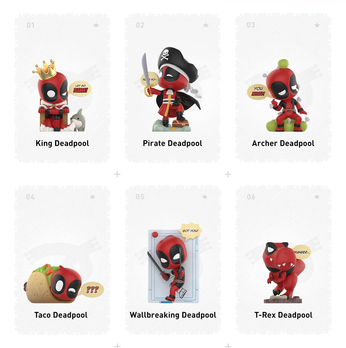Marvel Deadpool Series Figures - POP MART (Thailand)