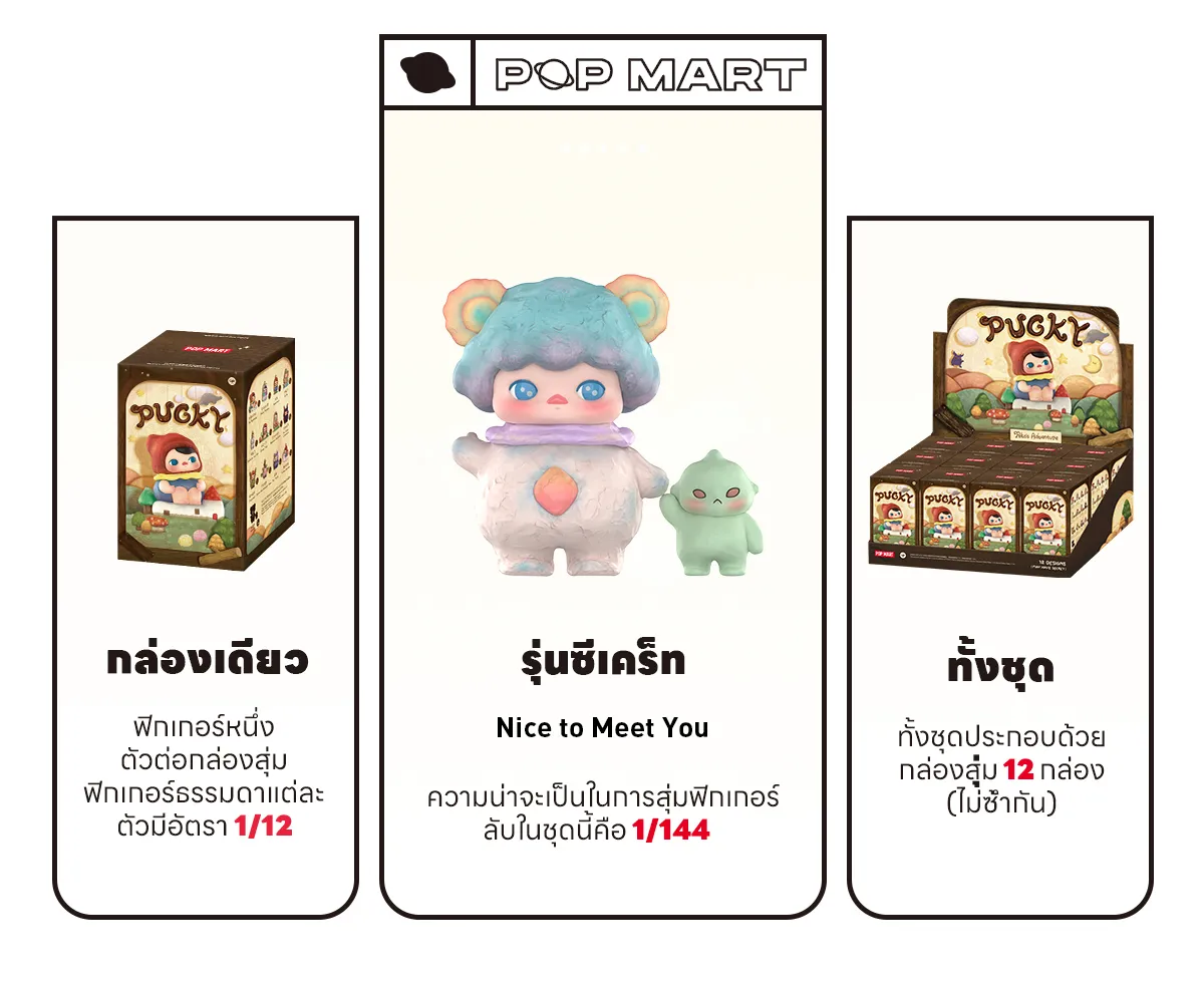 POP NOW:PUCKY Poko's Adventure Series Figures - POP MART (Thailand)