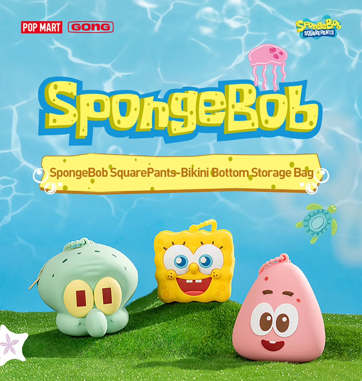 SpongeBob SquarePants-Bikini Bottom Storage Bag - POP MART (Thailand)