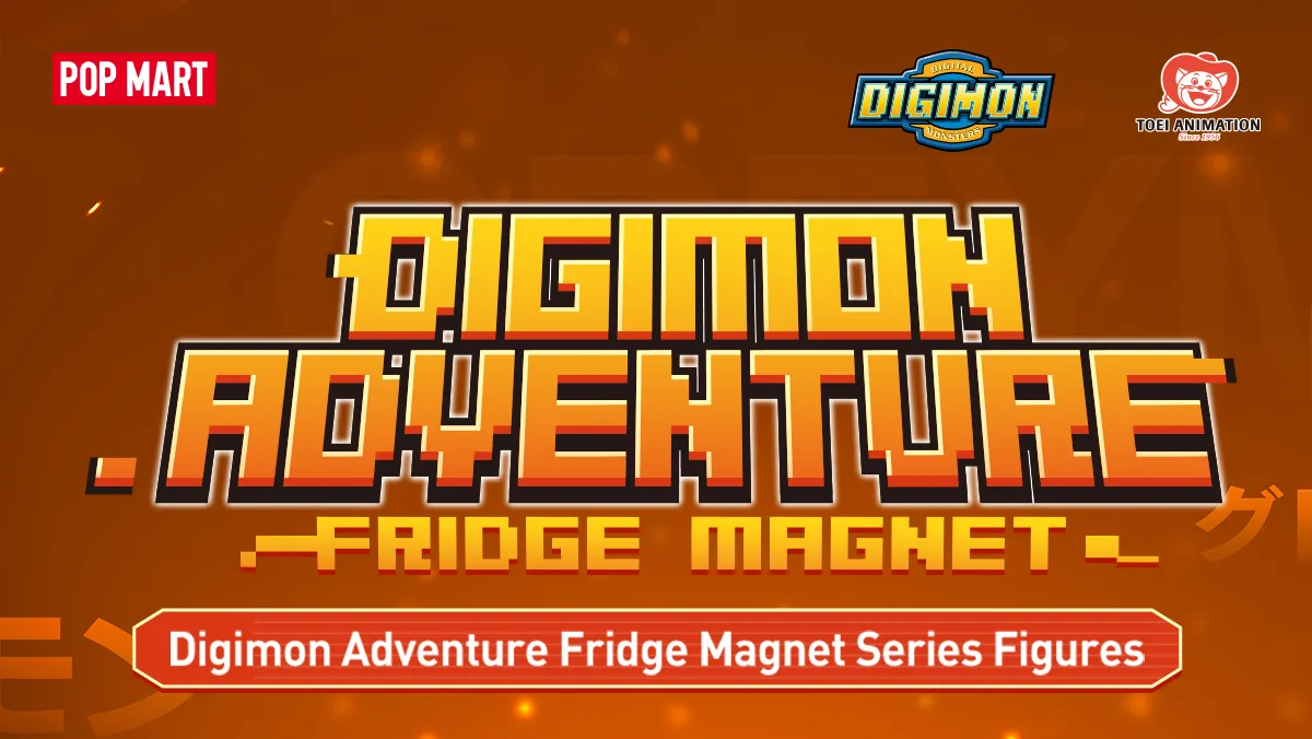 Digimon Adventure Fridge Magnet Series Figures - POP MART (Thailand)