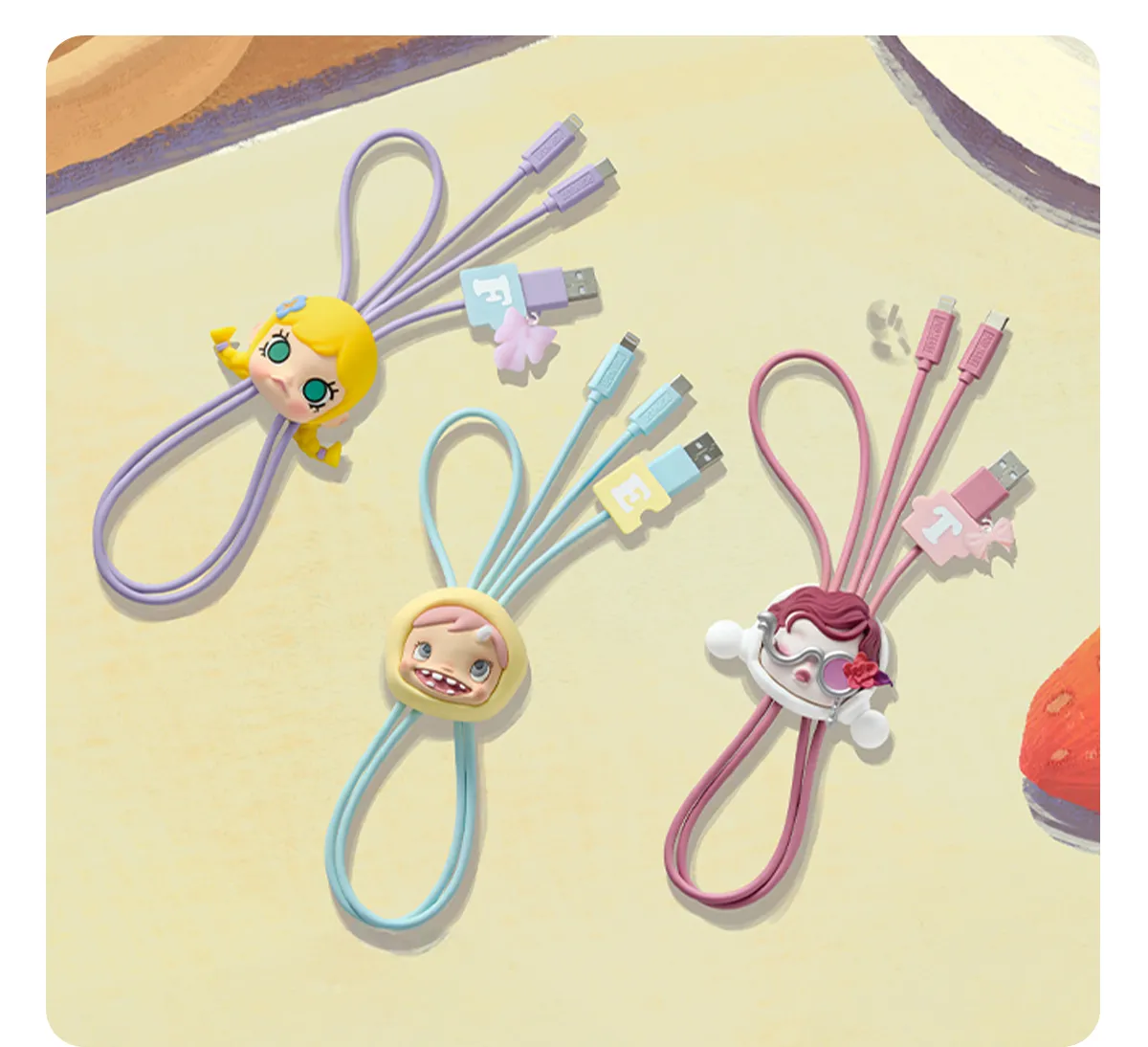 POP NOW:Hand in Hand Series-2 in 1 Cable Blind Box - POP MART (Thailand)