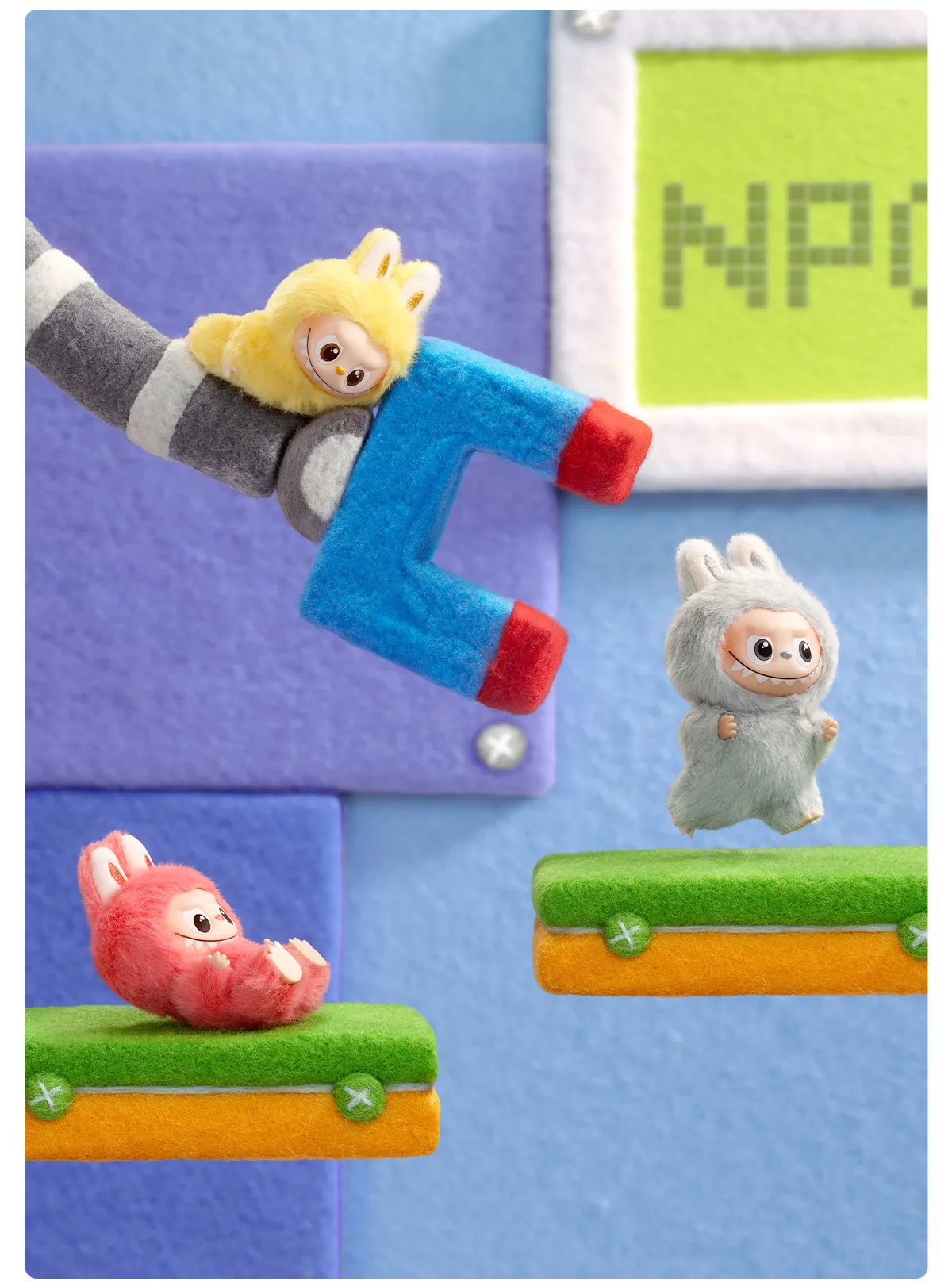 THE MONSTERS Pin for Love Series-Vinyl Plush Pendant Blind Box (N-Z ...