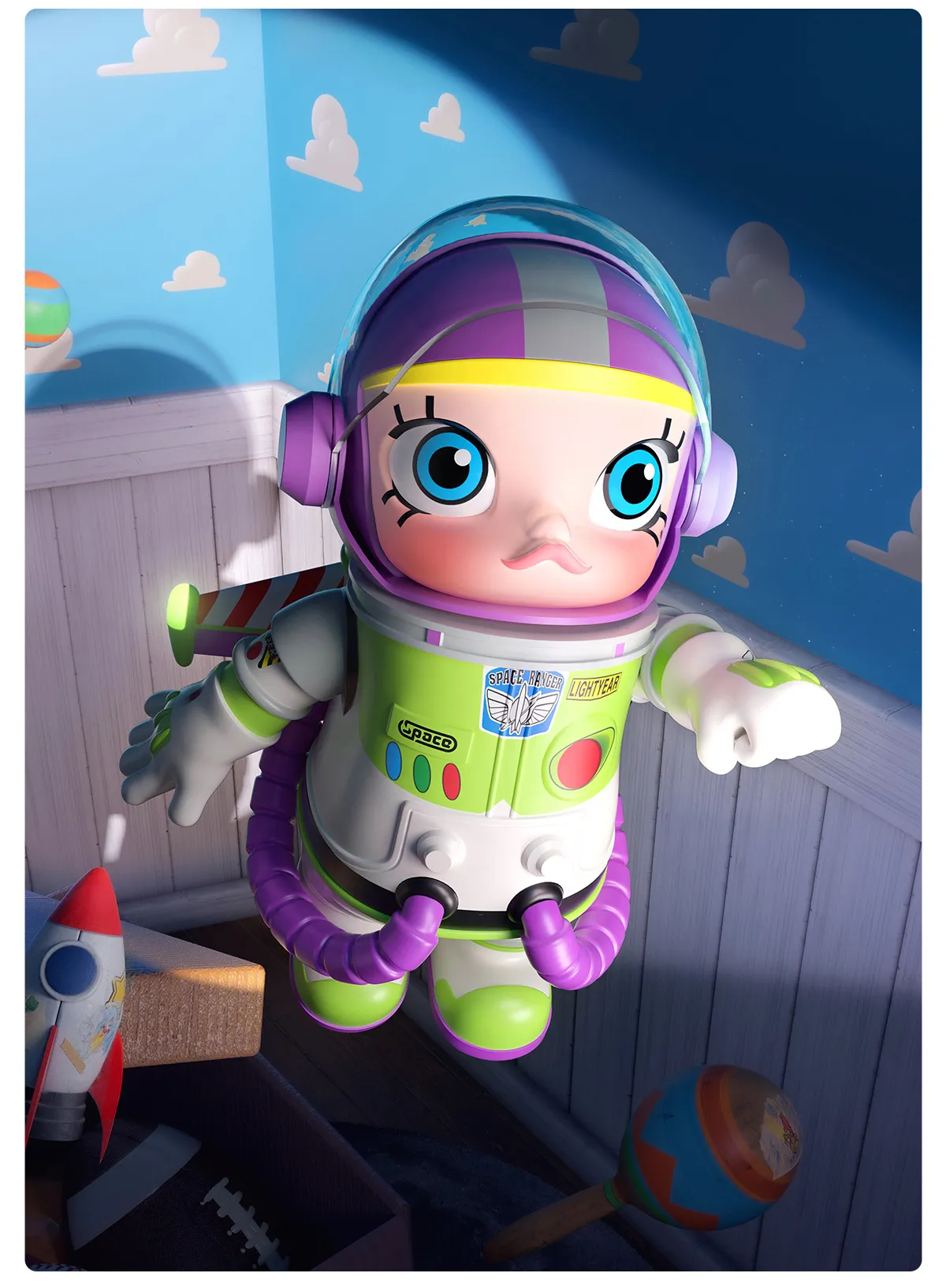 MEGA SPACE MOLLY 400% BUZZ LIGHTYEAR - POP MART (Thailand)