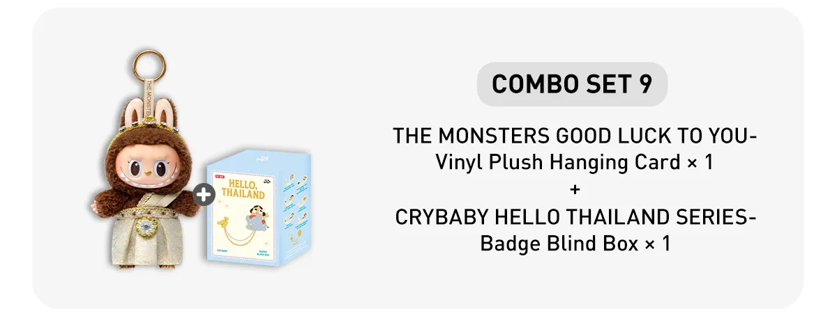 LABUBU GOOD LUCK TO YOU-Vinyl Plush Doll Pendant - POP MART (Thailand)