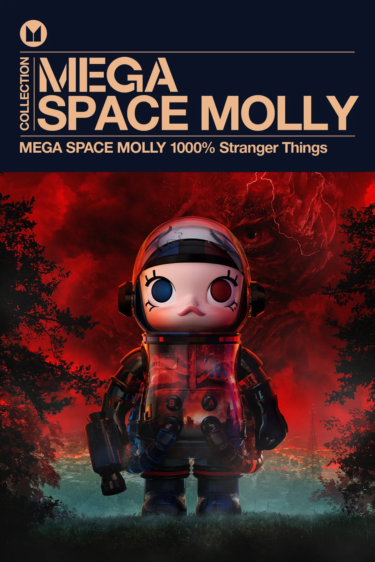 MEGA SPACE MOLLY 1000% Stranger Things - POP MART (Thailand)