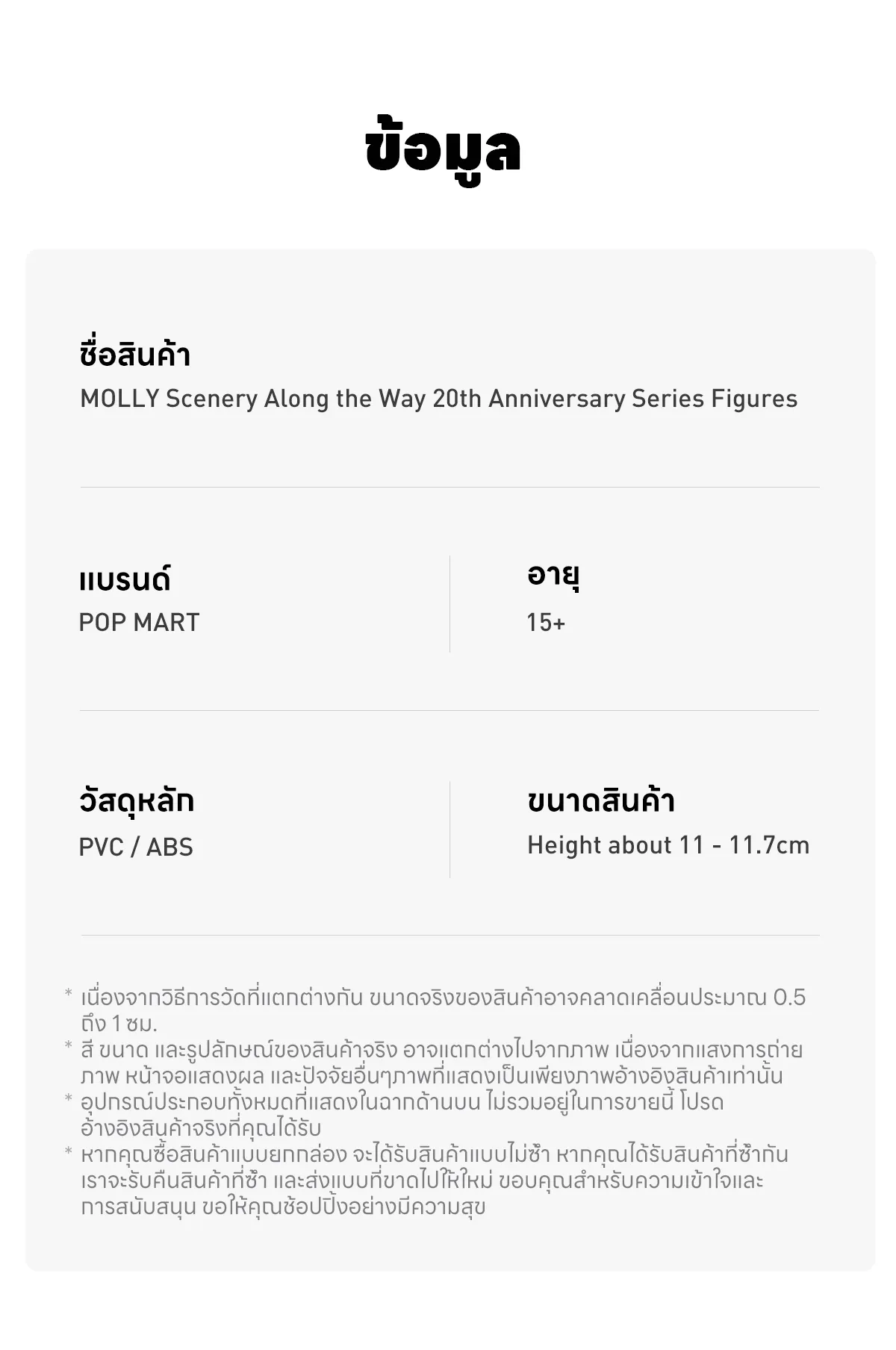 MOLLY Scenery Along the Way 20th Anniversary Series Figures - POP MART ...